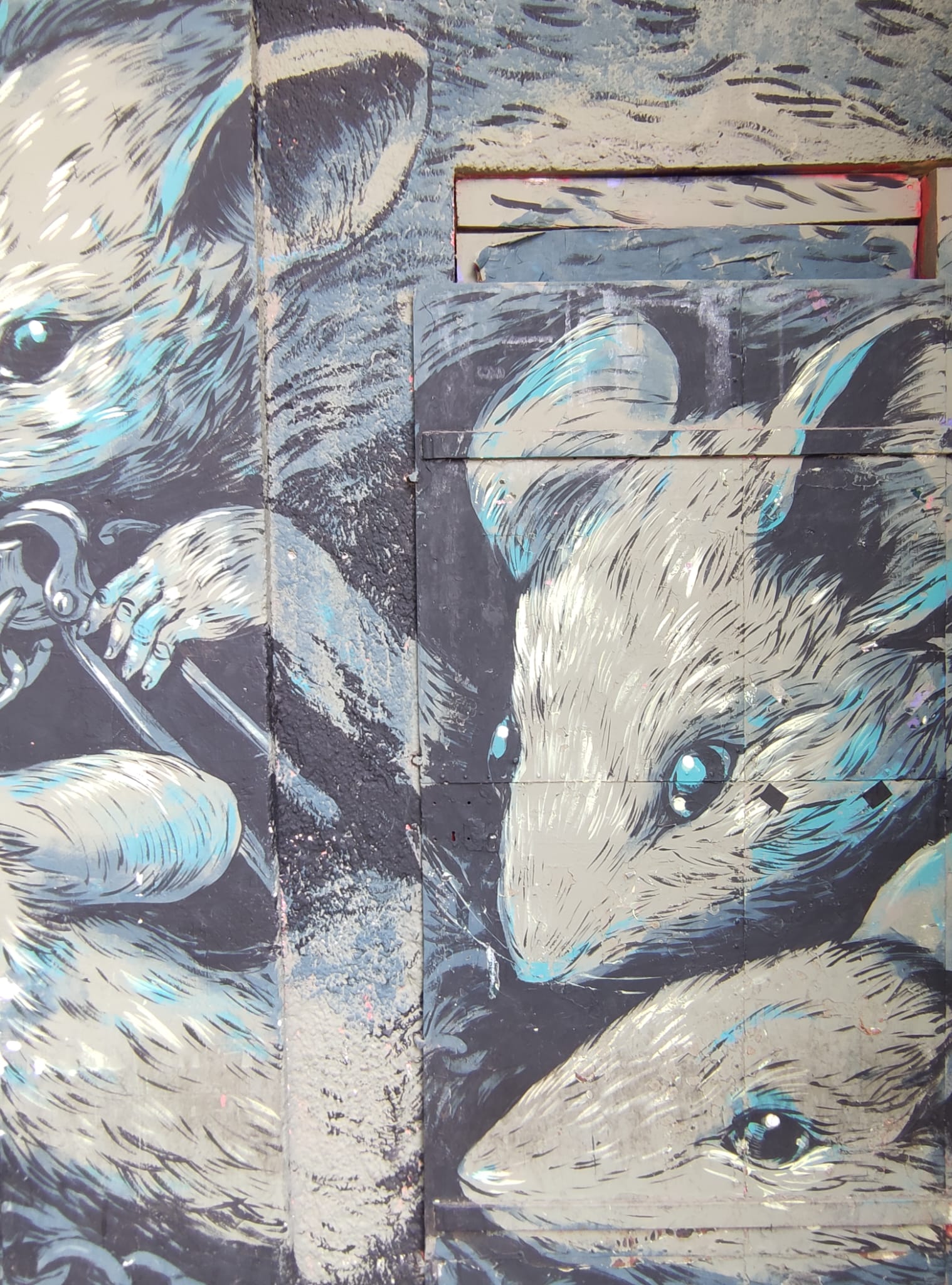 Mice graffiti - ArieBananas Art and AI stories