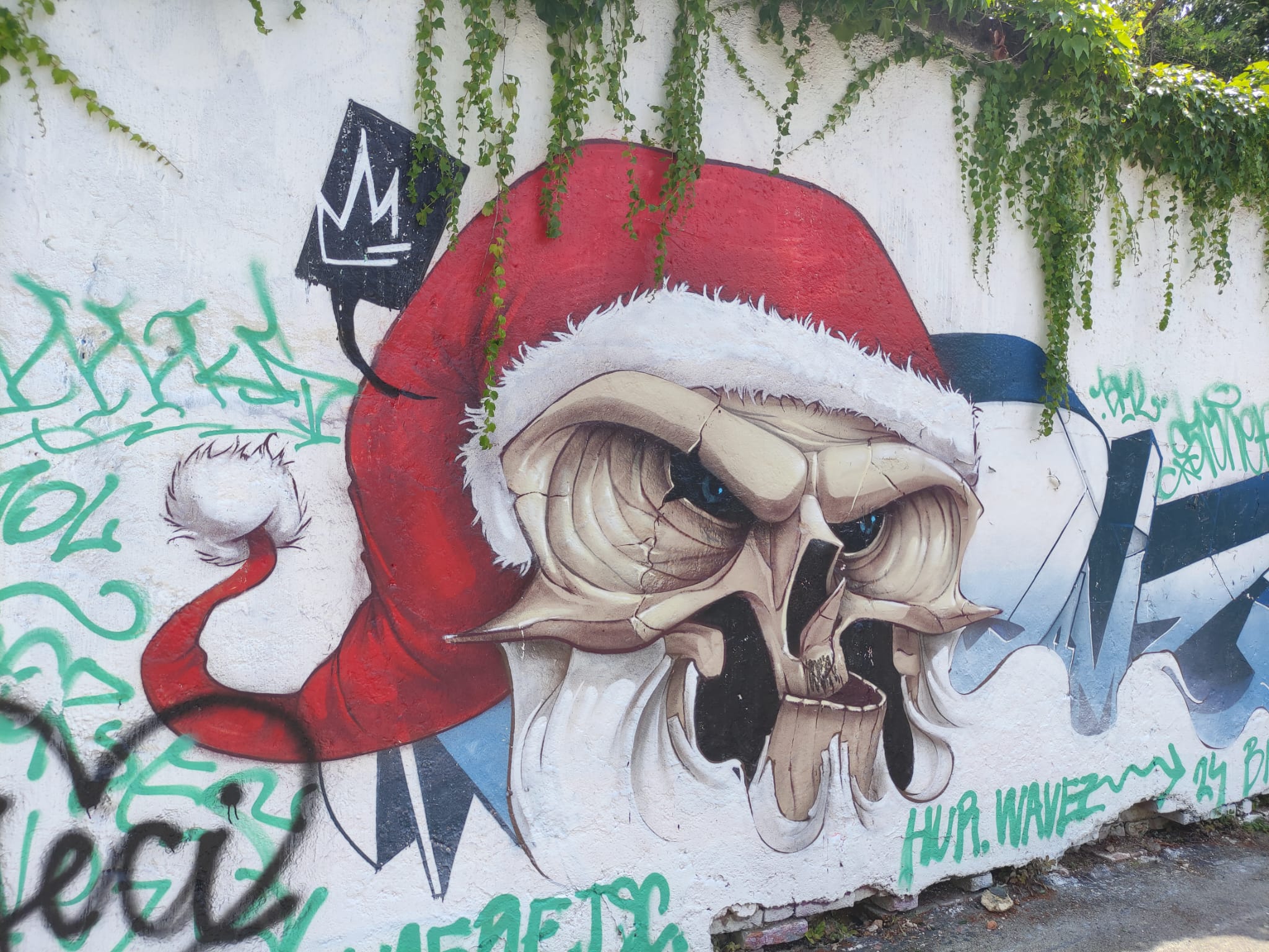 Skull graffiti - ArieBananas Art and AI stories